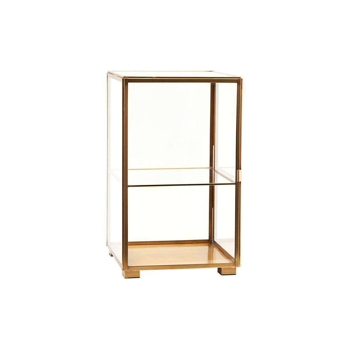 House Doctor Brass Glass Cabinet | Journey East
